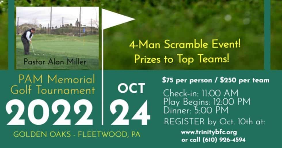 Pastor Alan Miller Memorial Golf Tournament - Golden Oaks